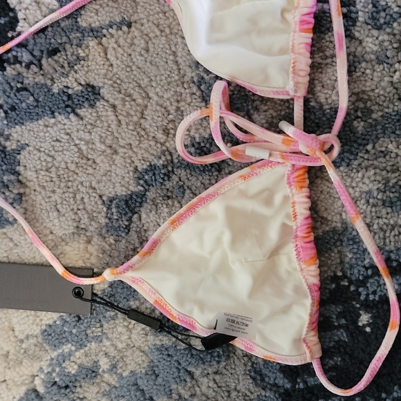 triangl swimwear | Swim | Pink Cheetah Print Velvet String Bathing Suit ...